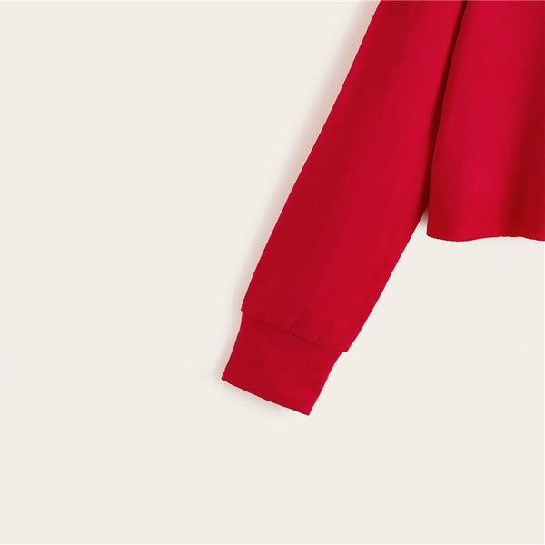 Womens Spring Autumn Casual Long Sleeved O Neck Sweatshirt Zorket