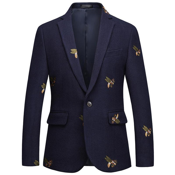 Men's Casual Blazer With Embroidery | ZORKET | ZORKET