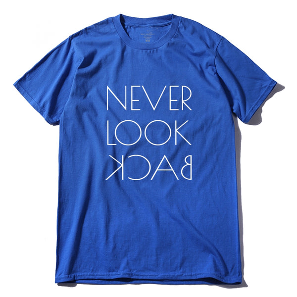 Men's Summer Casual Loose T-Shirt "Never Look Back" | ZORKET