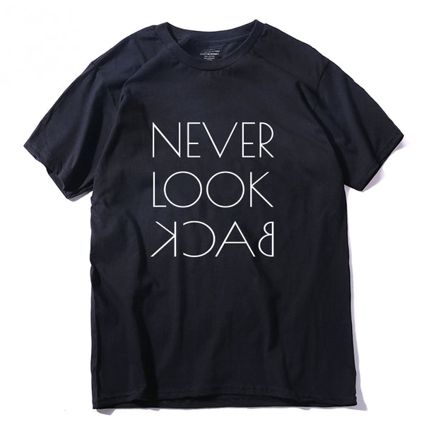 Men's Summer Casual Loose T-Shirt "Never Look Back" | ZORKET