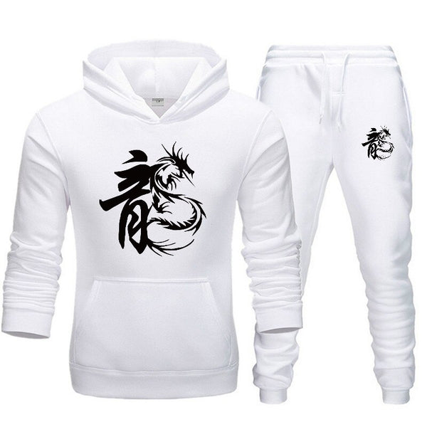 Men's Cotton Tracksuit With Dragon Print | ZORKET | ZORKET