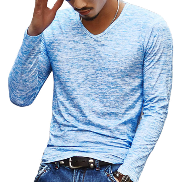 Men's Summer Casual Long Sleeved T-Shirt | Soft Stretch Clothing | ZORKET