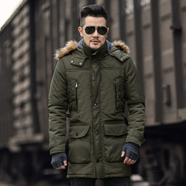 Men's Winter Hooded Long Coat | ZORKET