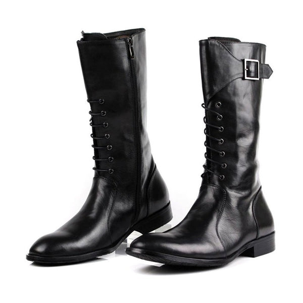 Men's Winter Genuine Leather High Boots | ZORKET