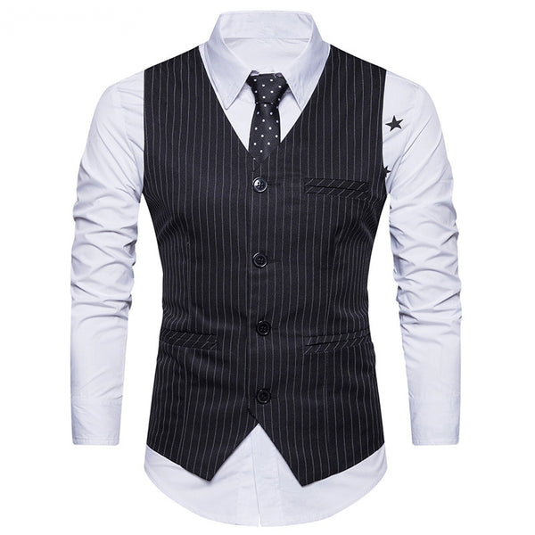 Men's Spring Striped Slim Fit Vest | ZORKET