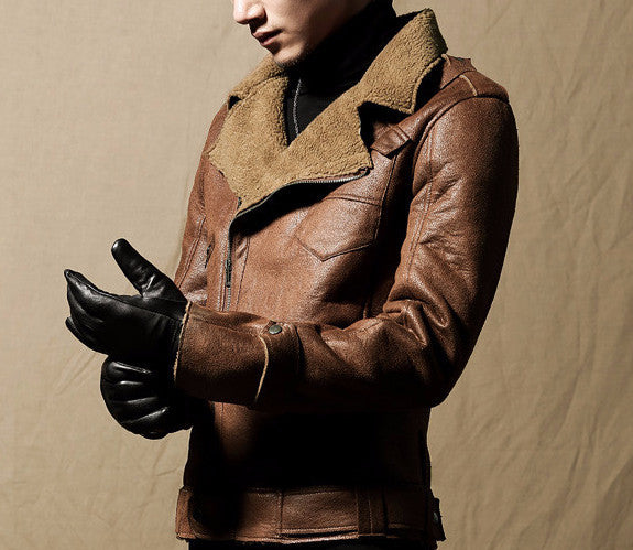 Men's Casual Warm Leather Jacket | ZORKET