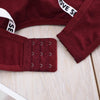 Women's Cropped Padded Bra with Alphabet Straps | ZORKET | ZORKET