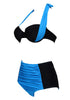 Double Colored Padded Push Up Halter Bikini Set | ZORKET