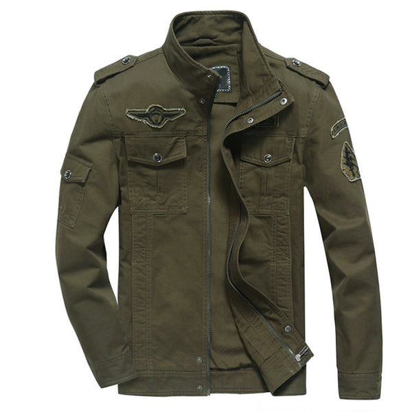Men's Military Jacket | Large Size | Army Soldier Cotton Air Force | ZORKET