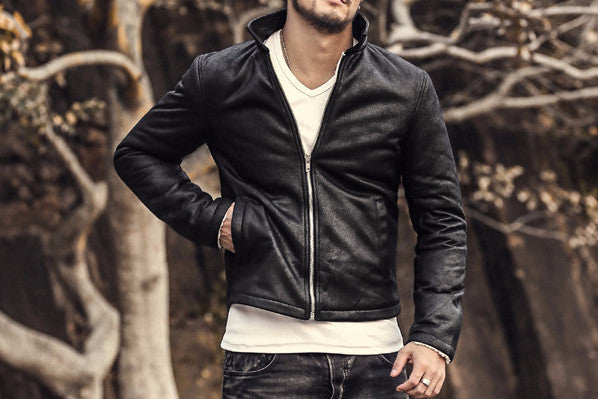 Men's Autumn/Winter Warm Faux Leather Jacket | ZORKET