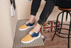 Men's Mixed Colors Lace Up Canvas Loafers | ZORKET