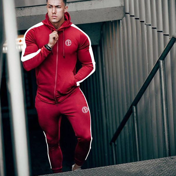 Men's Fitness Tracksuit | Hooded Sweatshirt And Sweatpants | ZORKET ...