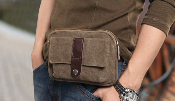 Сanvas Small Men's Waist Packs | ZORKET