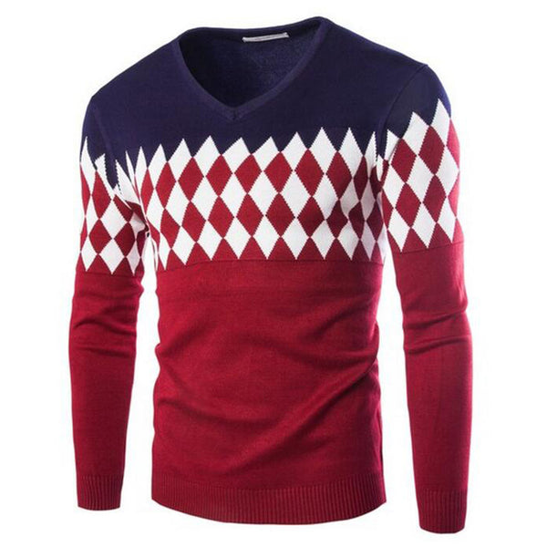 V-Neck Casual Men's Pullover | ZORKET