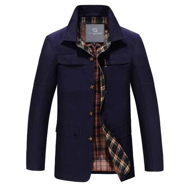 Men's Fashion Stand Collar Wide-Waisted Autumn Coat | ZORKET