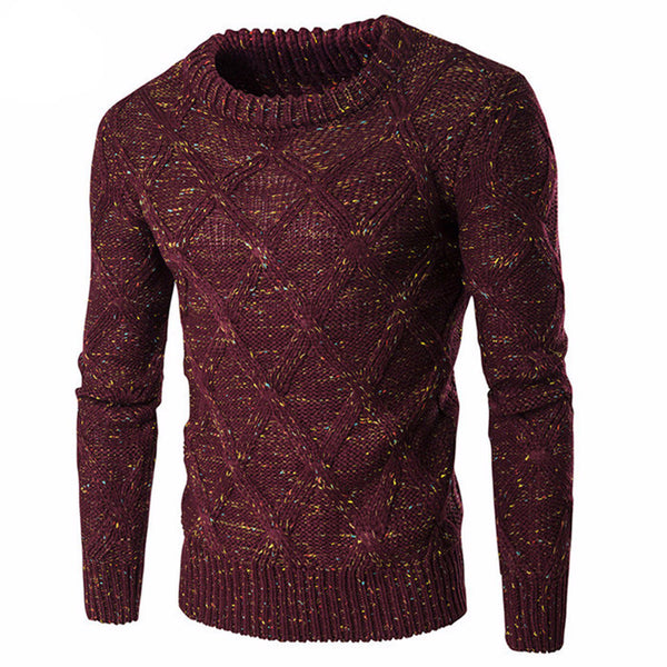 High Quality Knitted Men's Solid Color Pullover | ZORKET