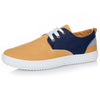 Men's Mixed Colors Lace Up Canvas Loafers | ZORKET