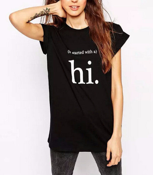 Stylish Women's Long T-Shirt With Short Sleeves | ZORKET