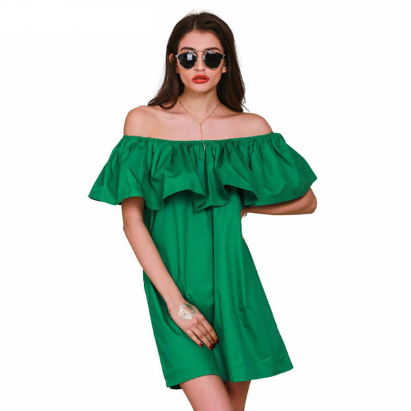 Slash Neck Off Shoulder Dress | ZORKET