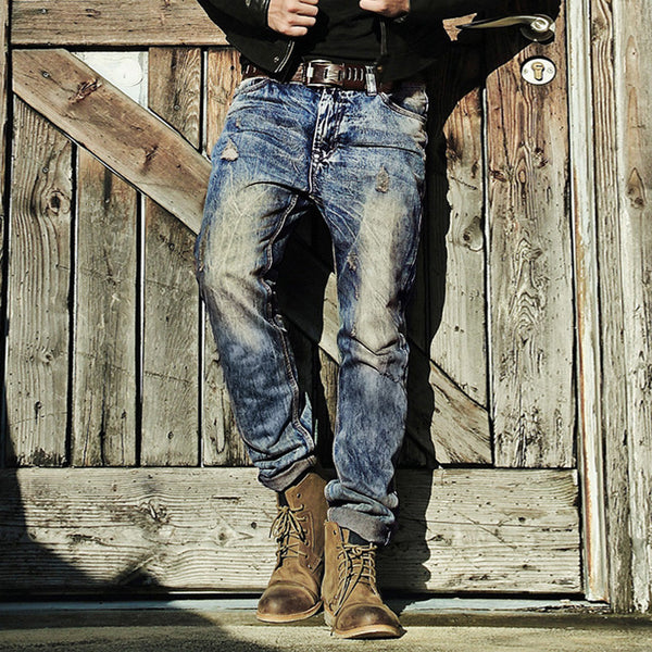 Men's Retro Casual Denim Jeans | ZORKET