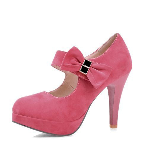 Round Toe Platform Female Pumps | ZORKET