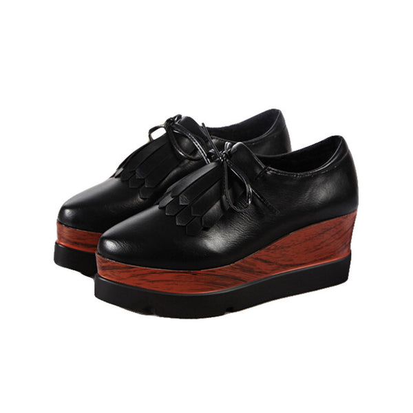 Fashion British Style Women's Platform Flats | ZORKET